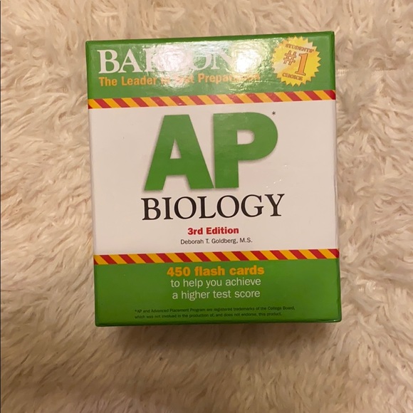 Other | Barrons Ap Biology Flashcards | Poshmark